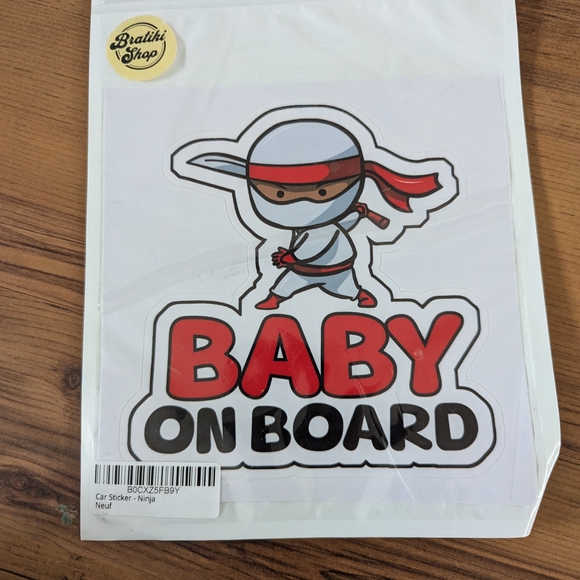 Other | Brand New Baby On Board Ninja Car Decal Sticker | Poshmark